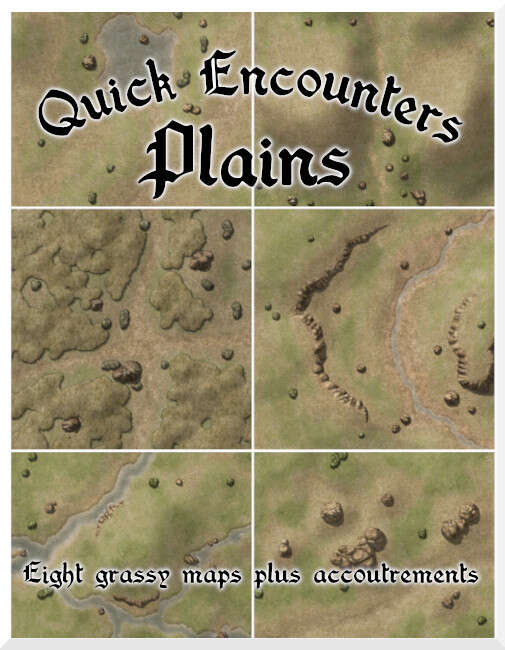 Quick Encounters: Plains - Gabriel Pickard | Solo Maps | DriveThruRPG