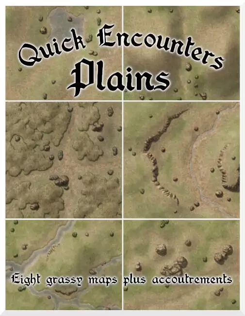 Quick Encounters: Plains - Gabriel Pickard | Solo Maps | DriveThruRPG