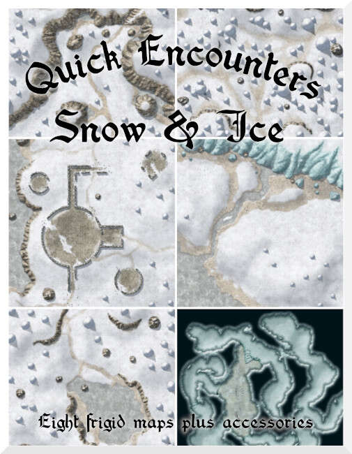 Quick Encounters: Snow and Ice - Gabriel Pickard | Solo Maps | DriveThruRPG