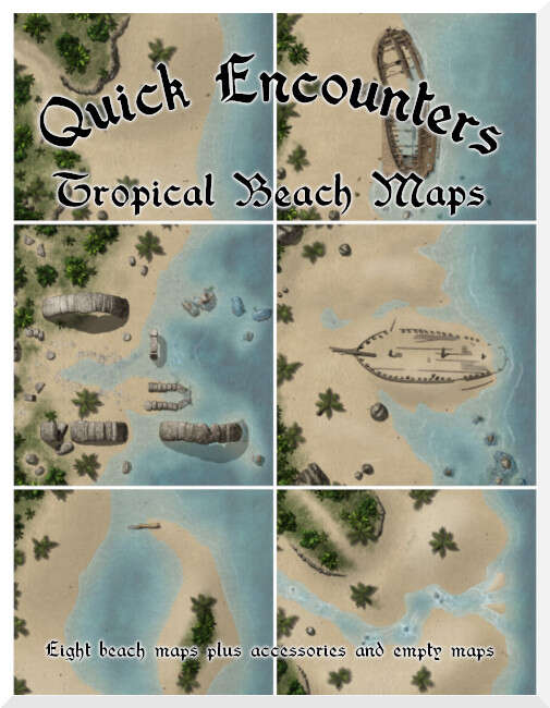 Quick Encounters: Tropical Beach Maps - Gabriel Pickard | Solo Maps ...