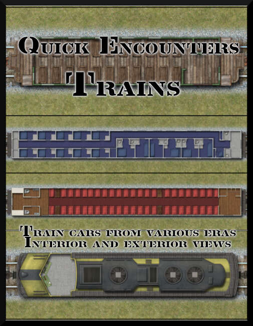 Quick Encounters: Trains - Gabriel Pickard | Solo Maps | DriveThruRPG
