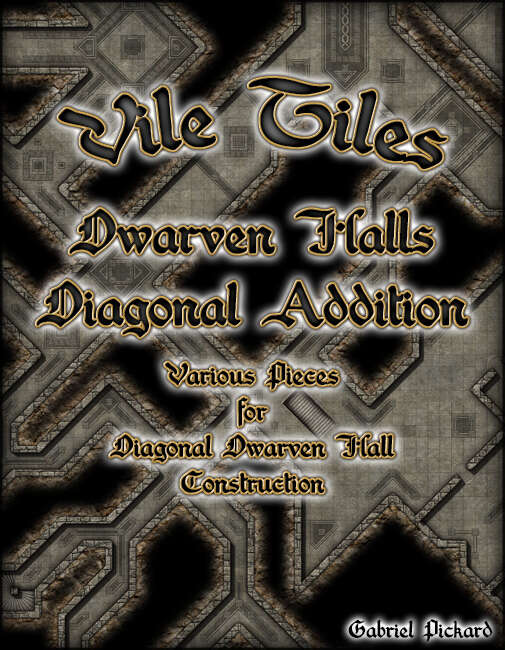 Vile Tiles: Dwarven Halls Diagonal Addition - Gabriel Pickard | Map ...