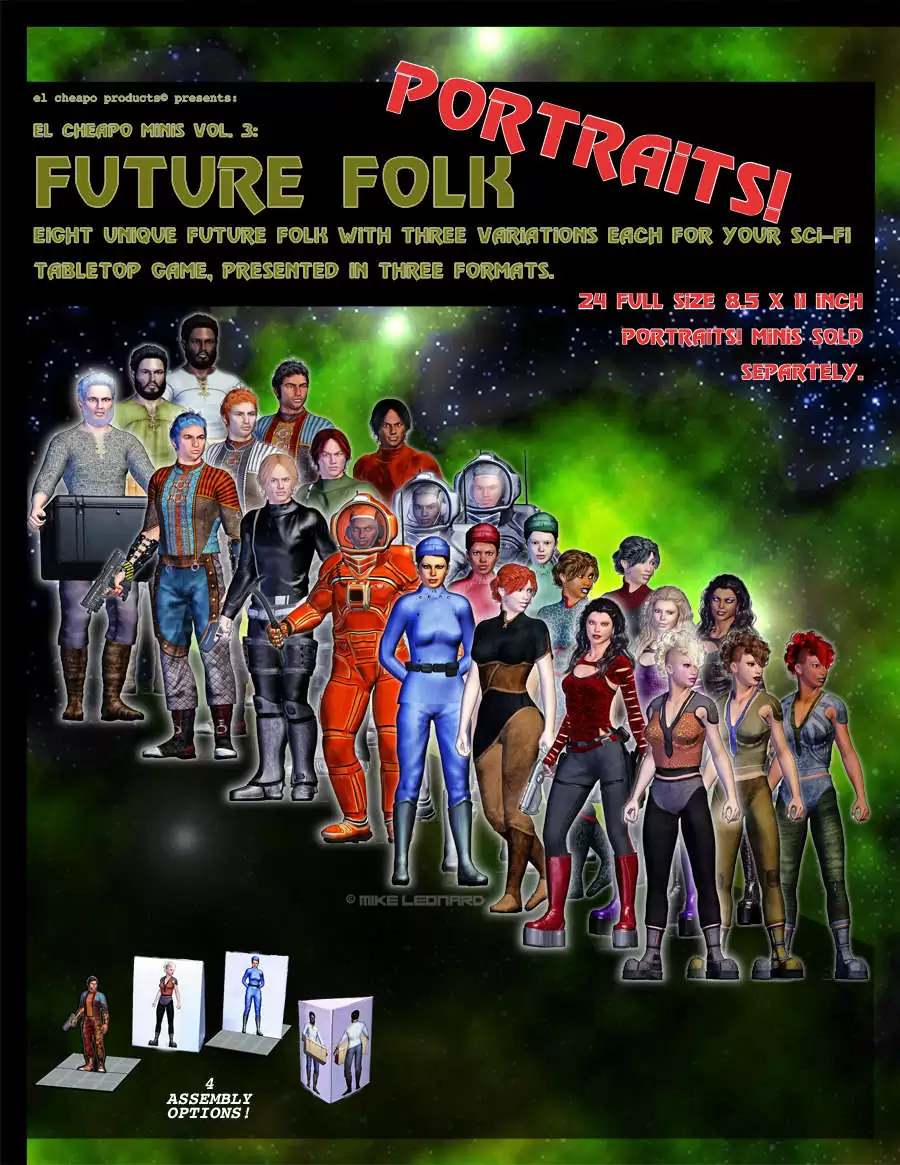El Cheapo Portraits - Future Folk - El Cheapo Products | DriveThruRPG