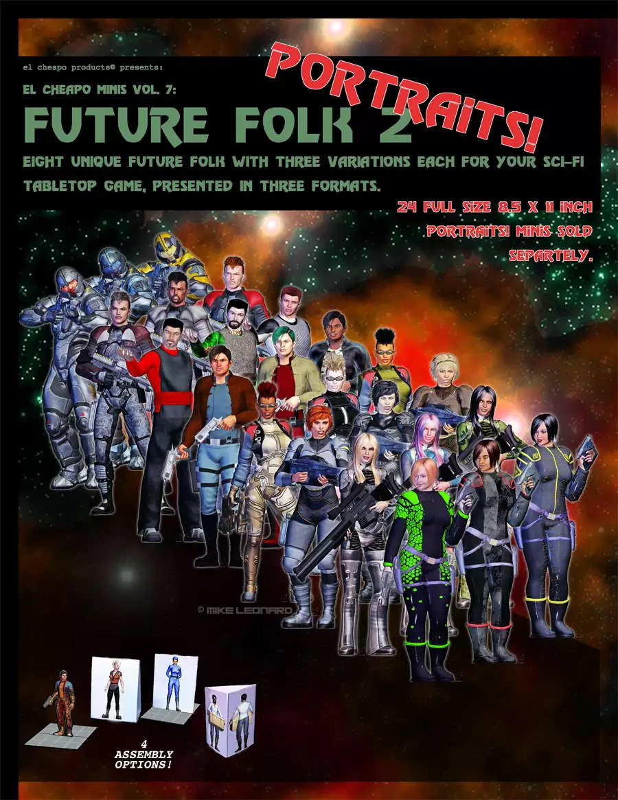 El Cheapo Portraits - Future Folk2 - El Cheapo Products | DriveThruRPG