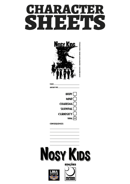 Character Sheet - Nosy Kids - Raphael Lima | DriveThruRPG