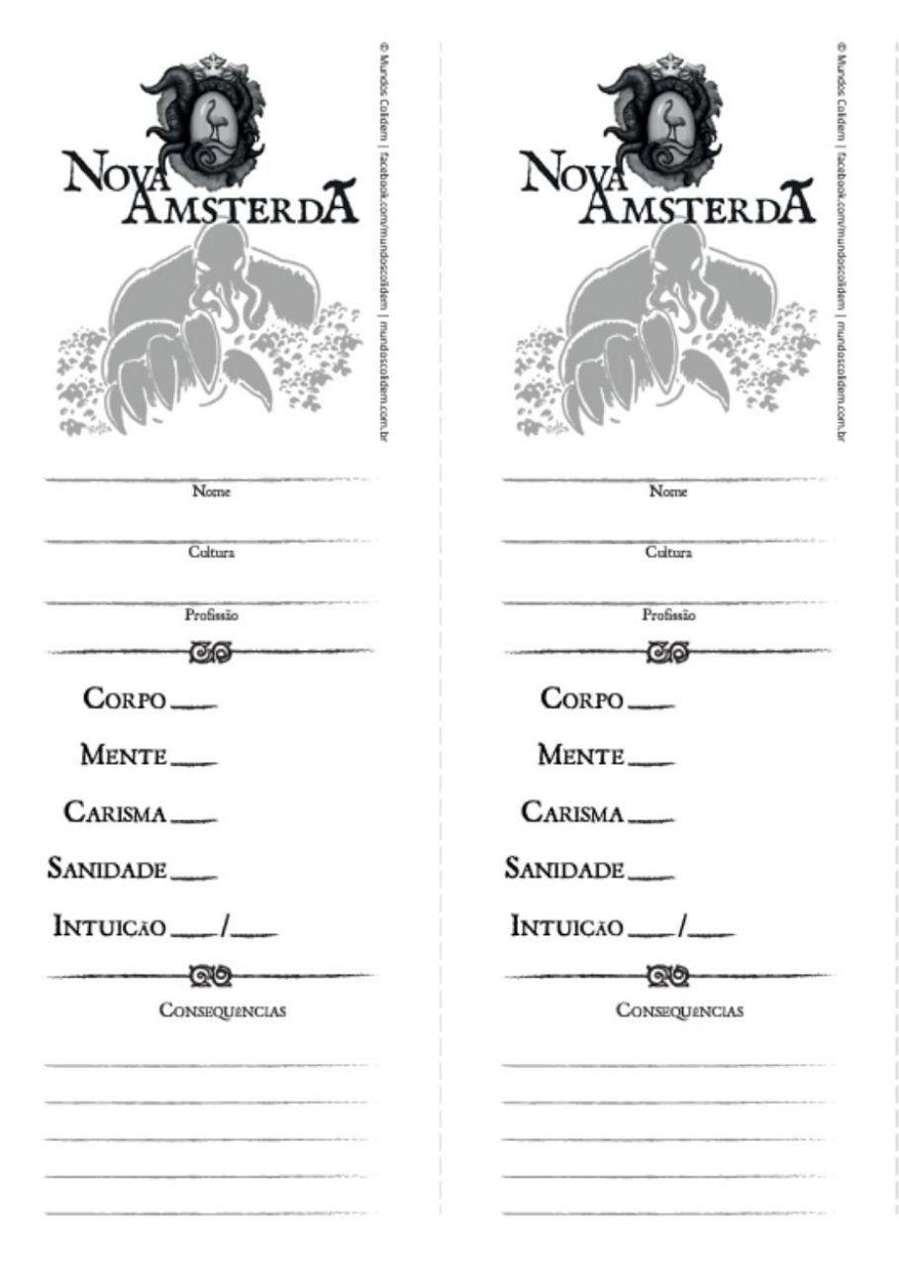 Ficha De Personagem Nova Amsterdã Minijogo Raphael Lima Drivethrurpg 
