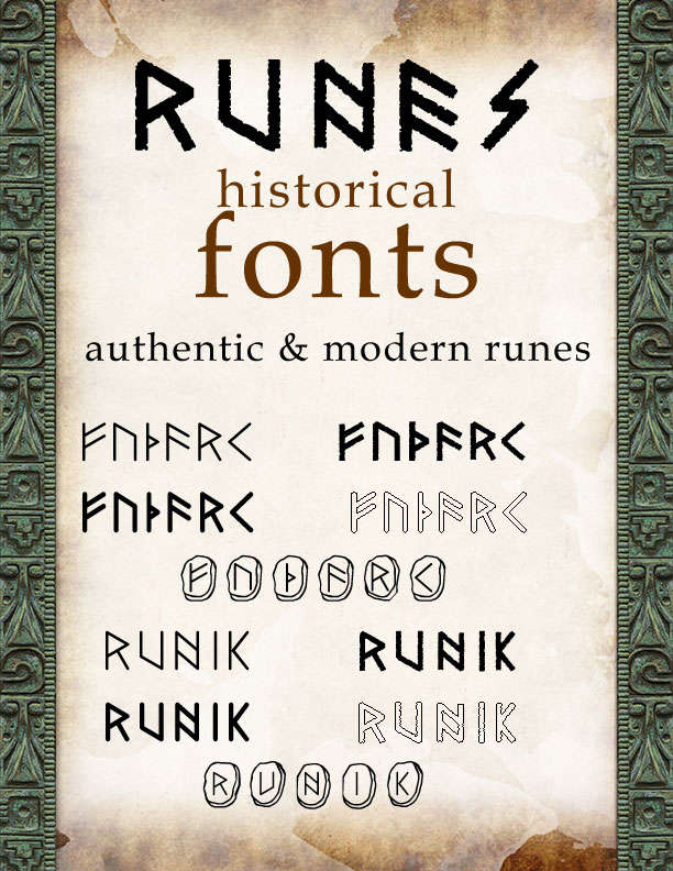 Runes historical fonts - Wintertree Software | Historic Fonts | DriveThruRPG