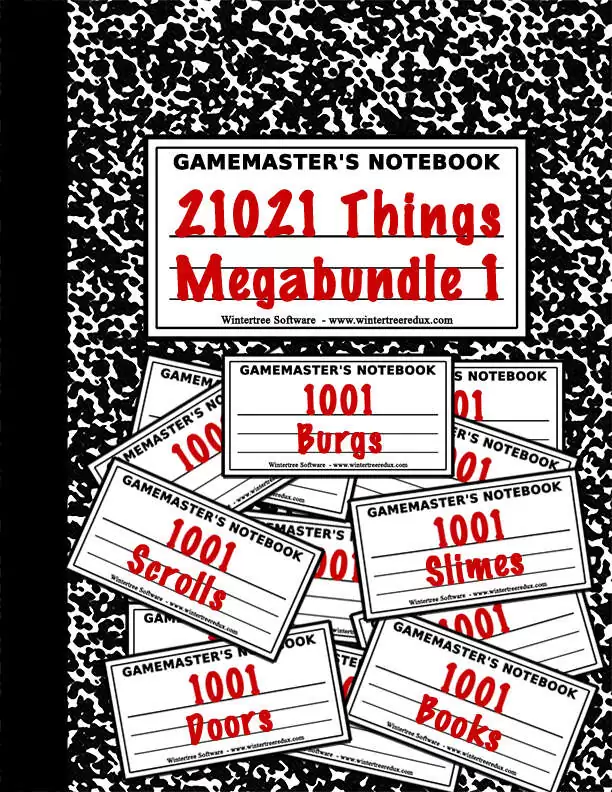 21021 Things-1 [BUNDLE] - Wintertree Software | 1001 Things | DriveThruRPG