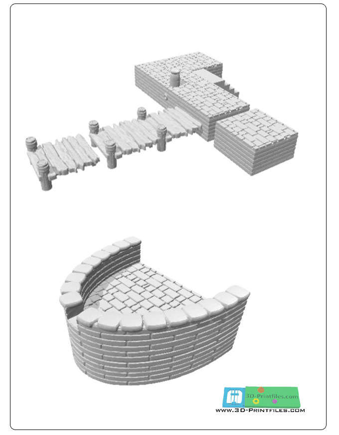 modular port with emplacement for 3d printing (STL File) - ESLO ...