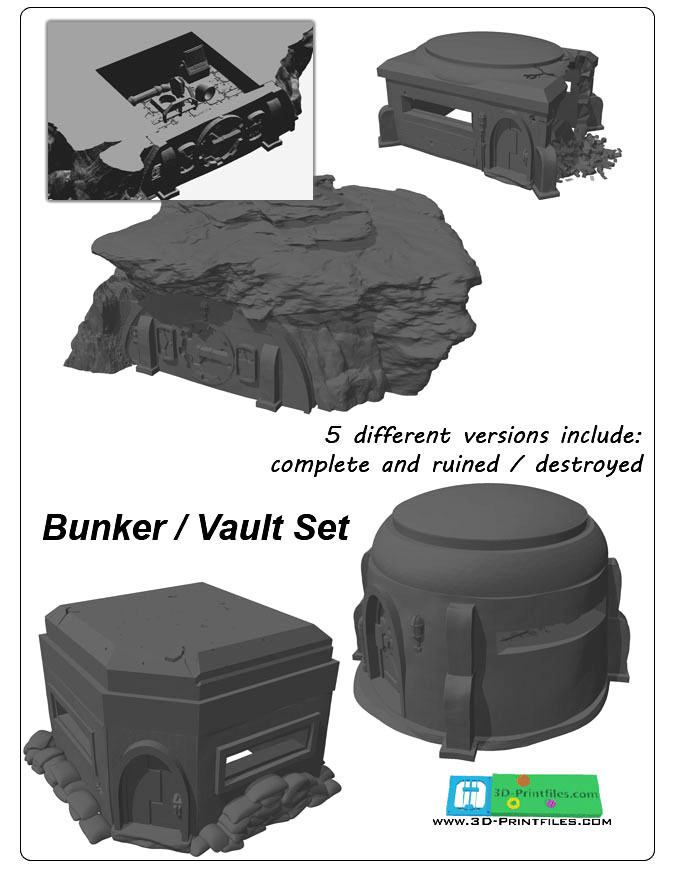 Bunkers SET (STL Files) - ESLO | DriveThruRPG