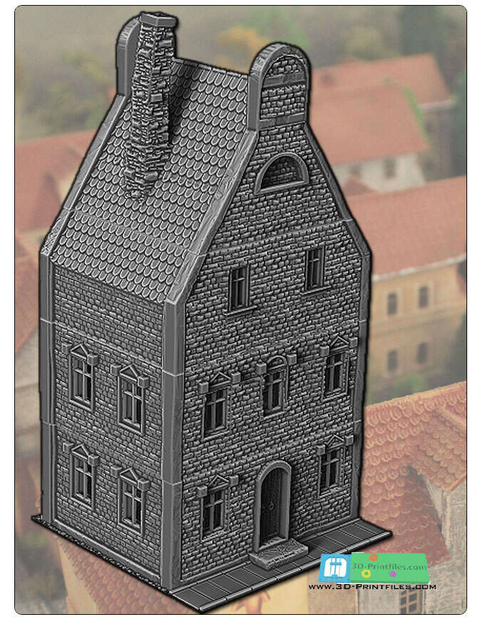 modular Building 4 WWII for Cityblocks (modular) for 3d printing (STL ...