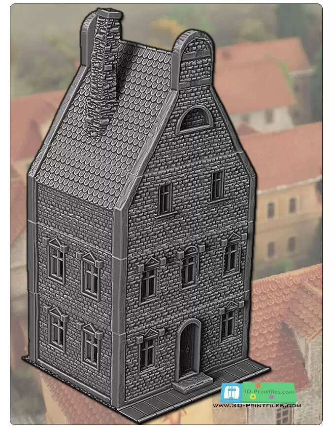 modular Building 4 WWII for Cityblocks (modular) for 3d printing (STL ...