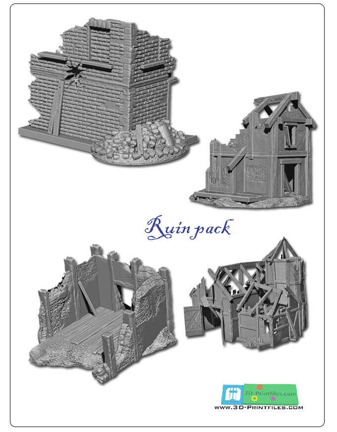 Ruin-pack (STL Files) - ESLO | DriveThruRPG