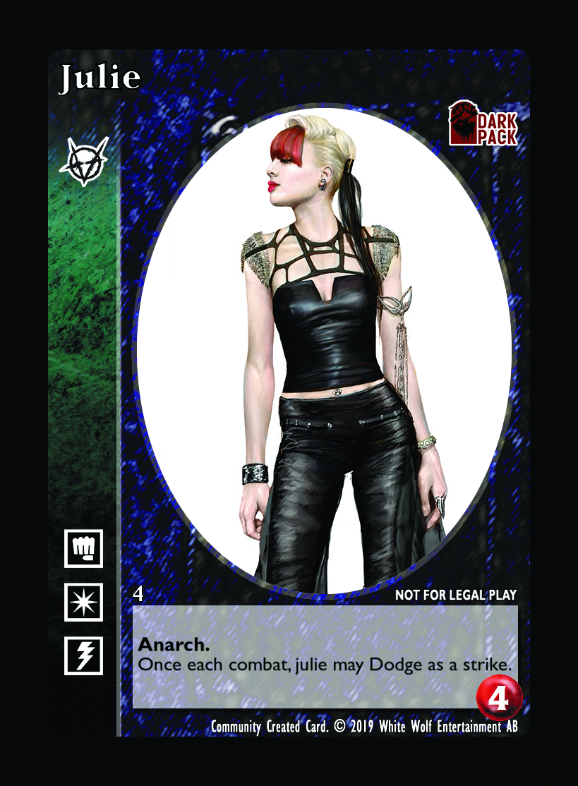 Julie - Custom Card - Black Chantry Productions | VTES Community Cards ...