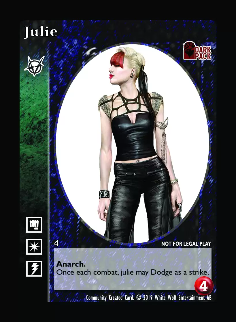 Julie - Custom Card - Black Chantry Productions | VTES Community Cards ...