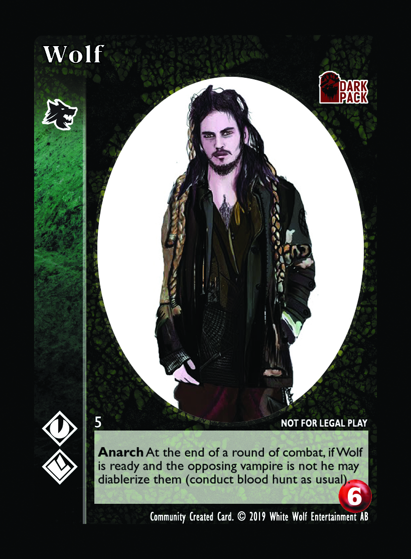 Wolf - Custom Card - Black Chantry Productions | VTES Community Cards ...