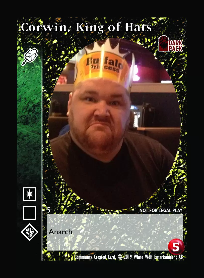 Corwin, King Of Hats - Custom Card - Black Chantry Productions | VTES ...