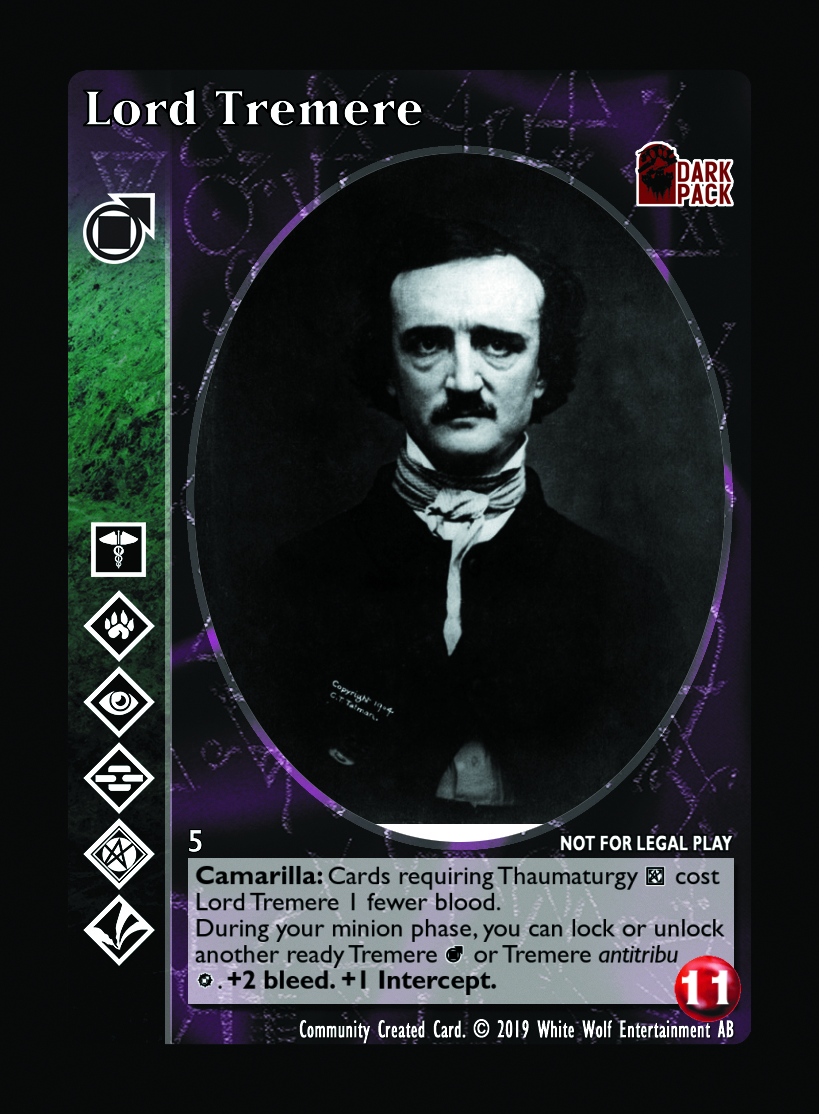 Lord Tremere - Custom Card - Black Chantry Productions | VTES Community ...