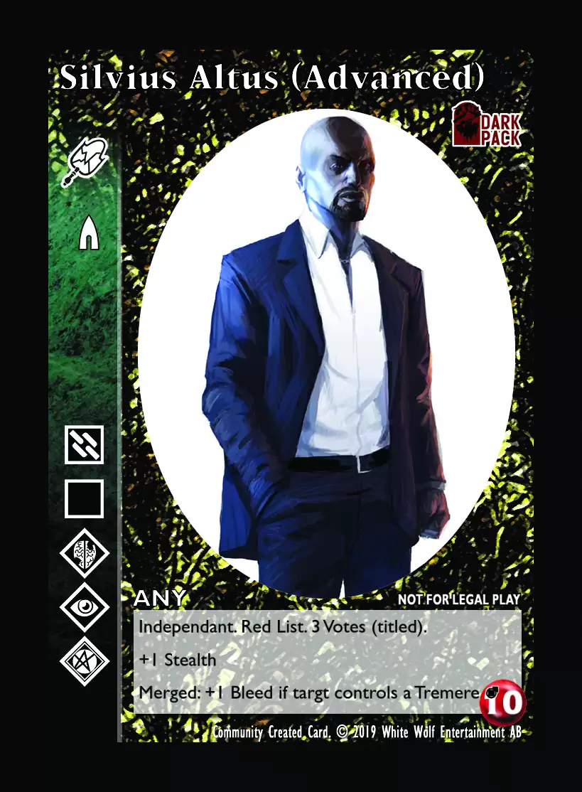 Silvius Altus (advanced) - Custom Card - Black Chantry Productions ...
