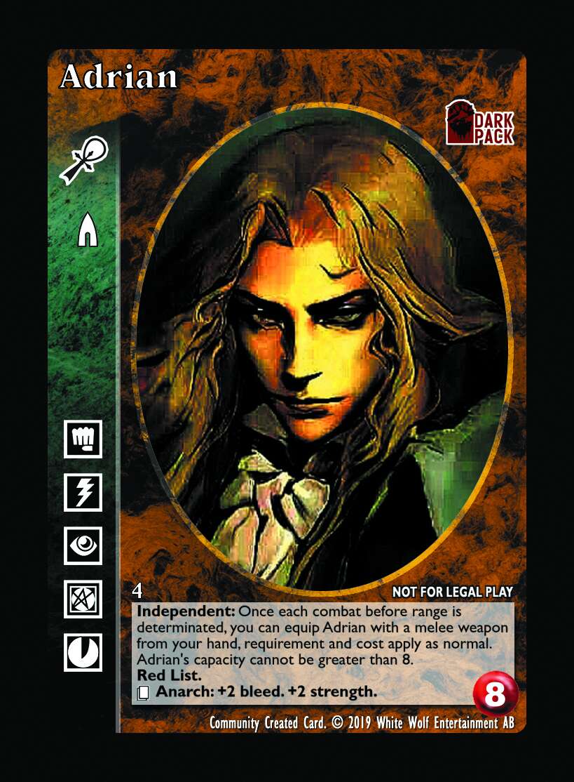 Adrian - Custom Card - Black Chantry Productions | VTES Community Cards ...