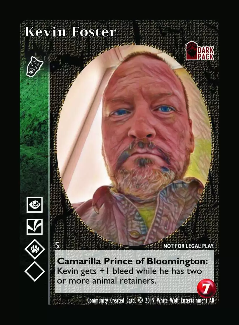Kevin Foster - Custom Card - Black Chantry Productions | VTES Community ...
