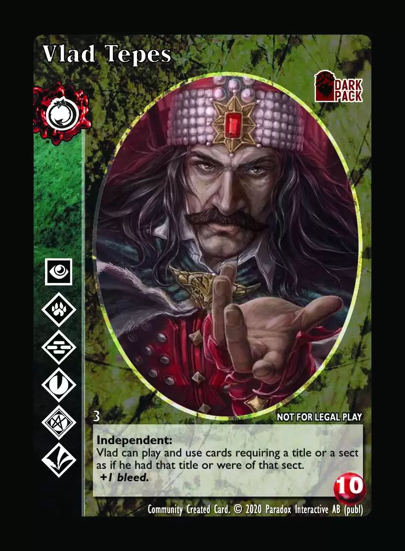 Vlad Tepes - Custom Card - Black Chantry Productions | VTES Community ...