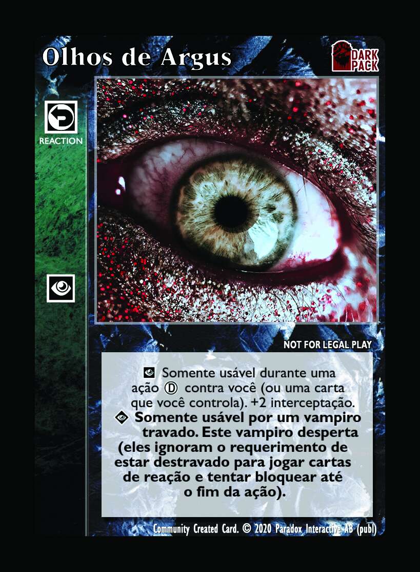 Olhos De Argus - Custom Card - Black Chantry Productions | VTES ...