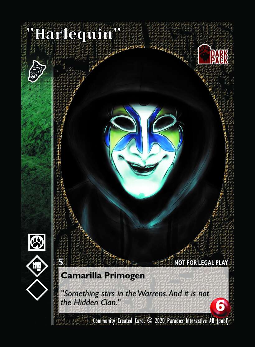 "harlequin" - Custom Card - Black Chantry Productions | VTES Community ...
