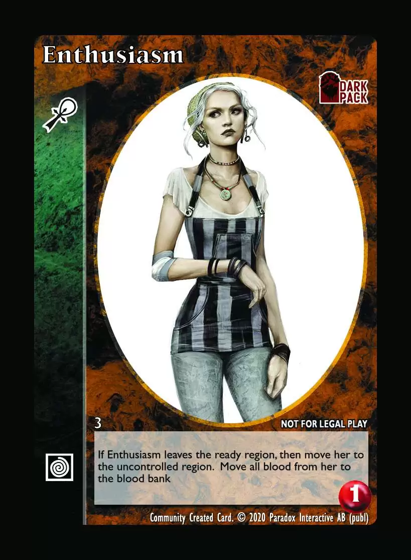 Enthusiasm - Custom Card - Black Chantry Productions | VTES Community ...
