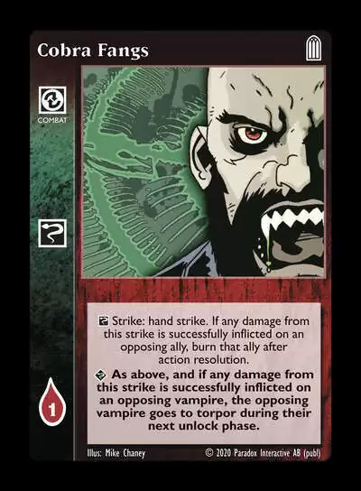 Library - Cobra Fangs - Combat - Black Chantry Productions | VTES ...