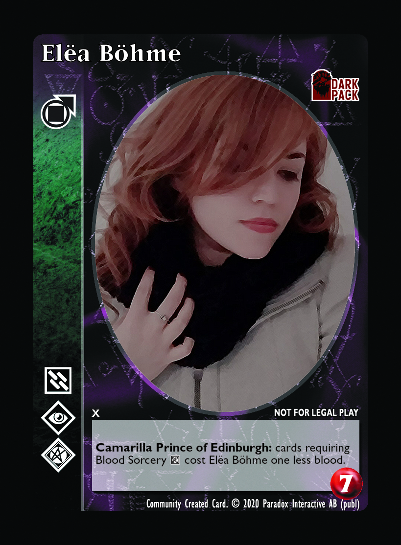 Elëa Böhme - Custom Card - Black Chantry Productions | VTES Community ...