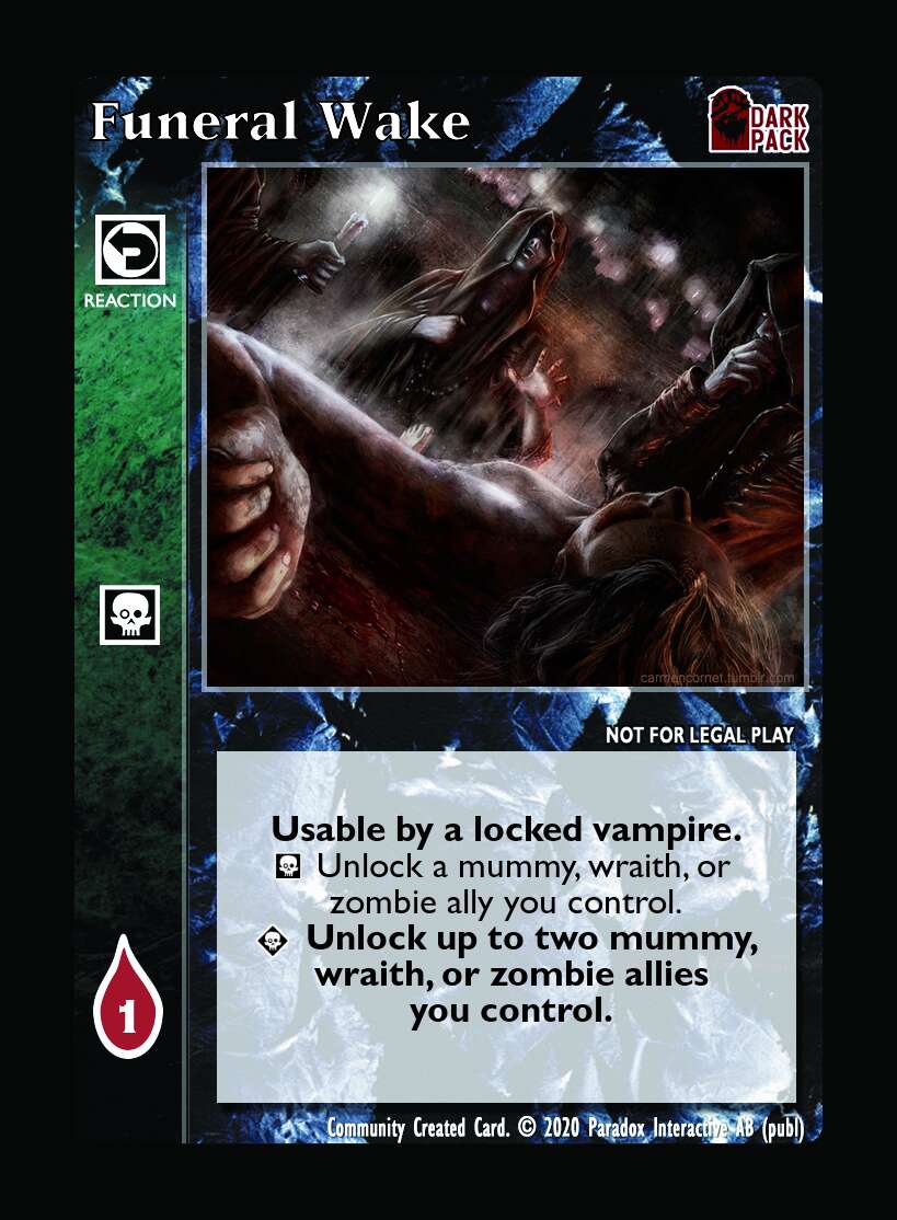 Funeral Wake - Custom Card - Black Chantry Productions | VTES Community ...