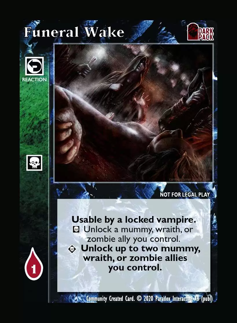 Funeral Wake - Custom Card - Black Chantry Productions | VTES Community ...