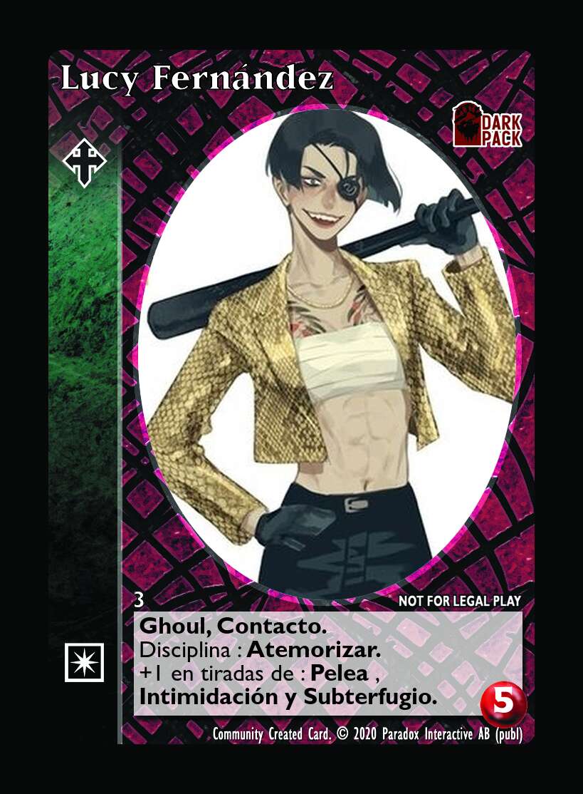 Lucy Fernández - Custom Card - Black Chantry Productions | VTES ...