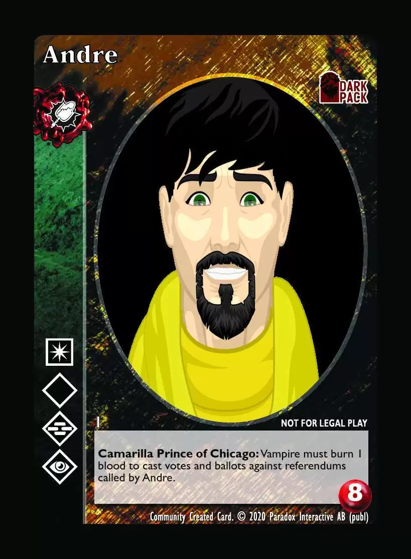 Andre - Custom Card - Black Chantry Productions | VTES Community Cards ...
