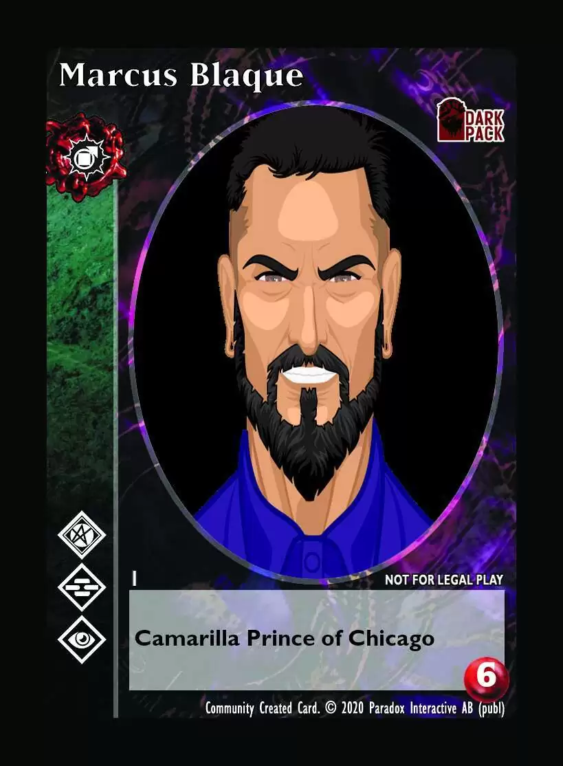 Marcus Blaque - Custom Card - Black Chantry Productions | VTES ...