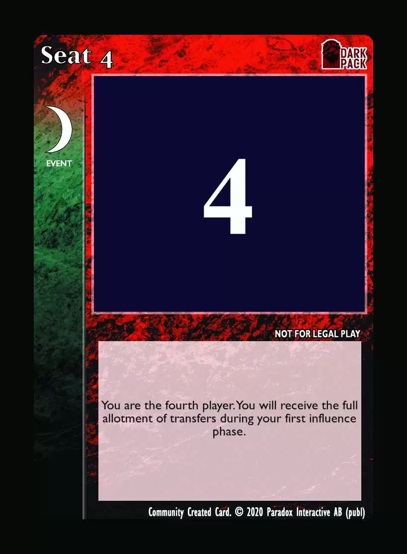 Seat 4 - Custom Card - Black Chantry Productions | VTES Community Cards ...