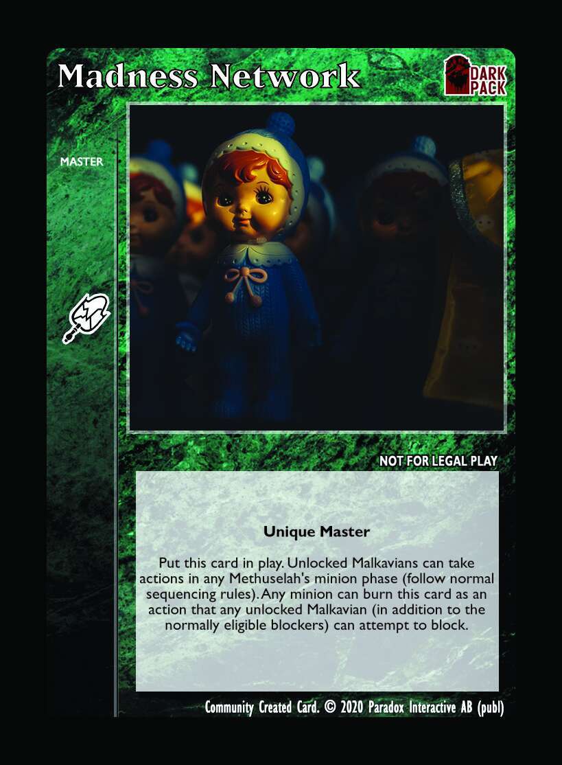 Madness Network - Custom Card - Black Chantry Productions | VTES ...