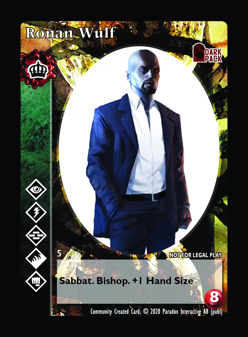 Ronan Wulf - Custom Card - Black Chantry Productions | VTES Community ...