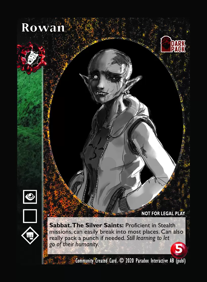 Rowan - Custom Card - Black Chantry Productions | VTES Community Cards ...