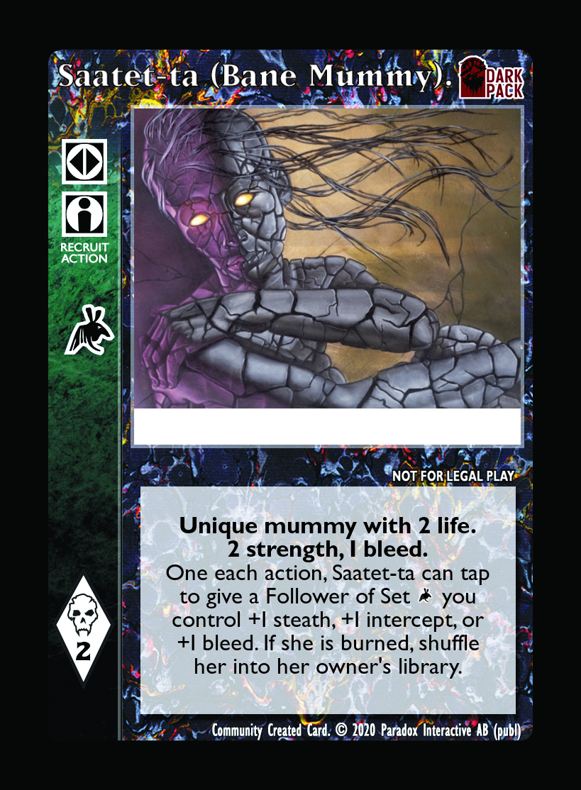 Saatet-ta (bane Mummy). - Custom Card - Black Chantry Productions ...