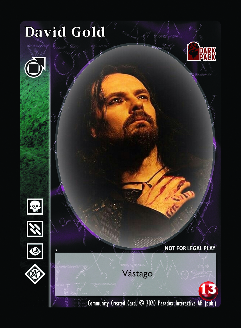 David Gold - Custom Card - Black Chantry Productions | VTES Community ...
