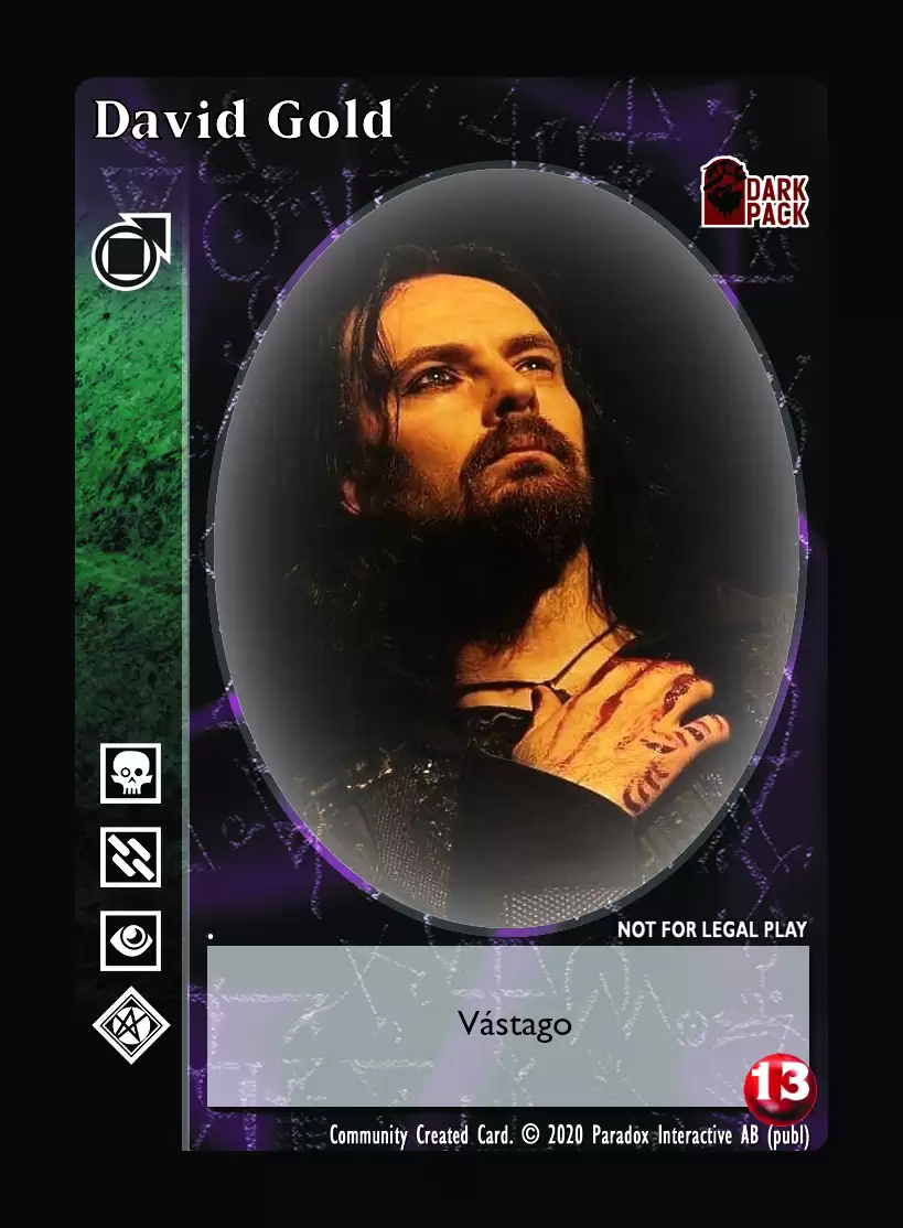 David Gold - Custom Card - Black Chantry Productions | VTES Community ...
