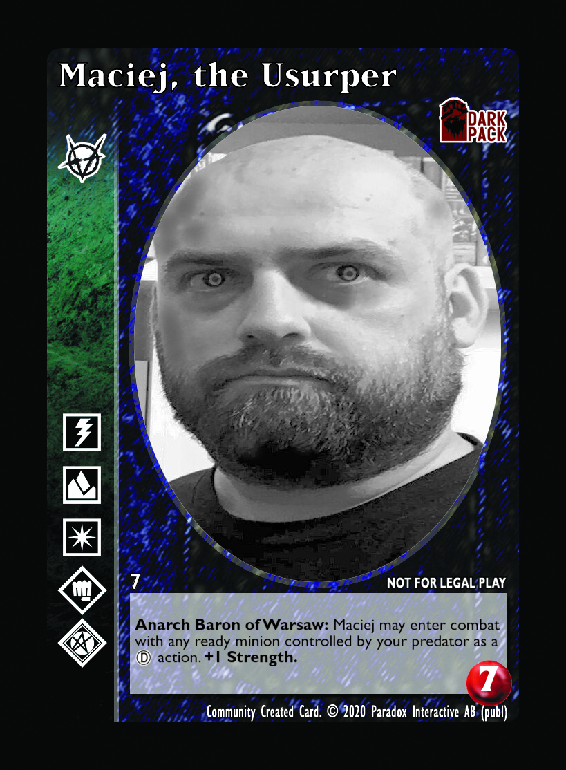 Maciej, The Usurper - Custom Card - Black Chantry Productions | VTES ...