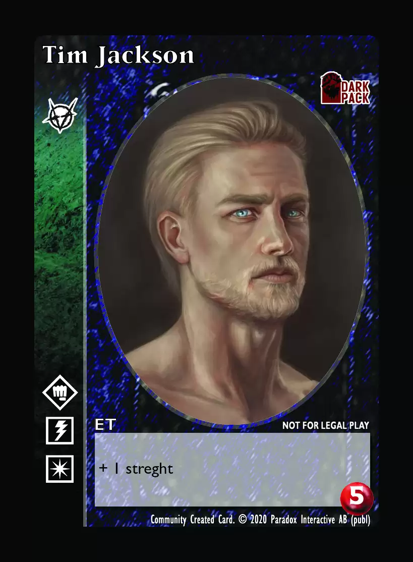 Tim Jackson - Custom Card - Black Chantry Productions | VTES Community ...