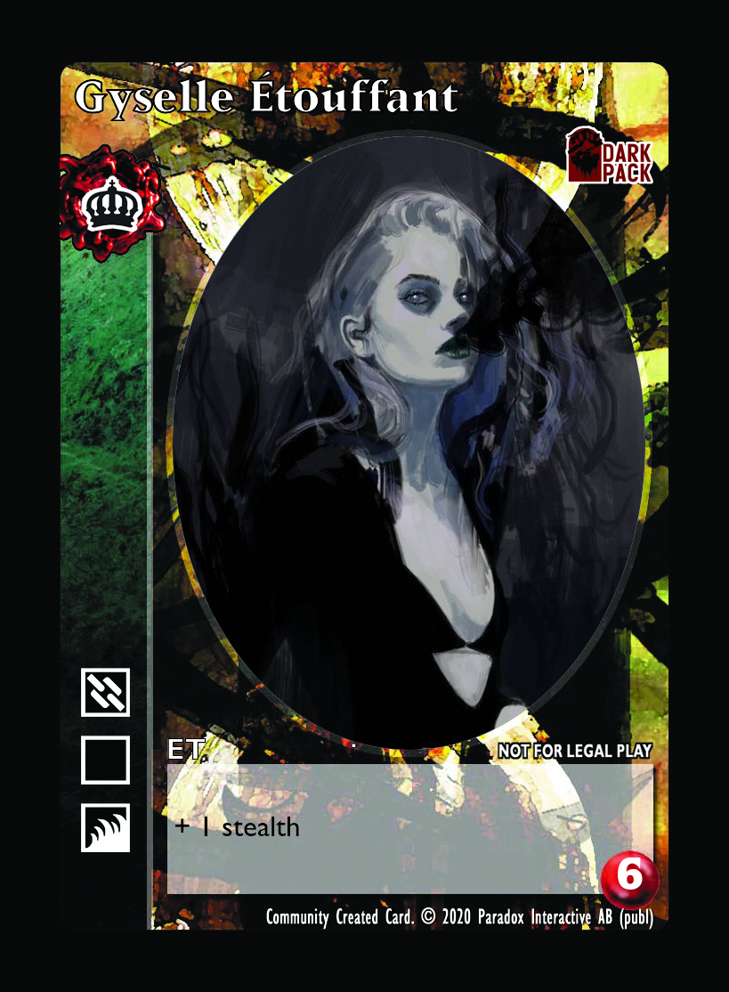 Gyselle Étouffant - Custom Card - Black Chantry Productions | VTES ...
