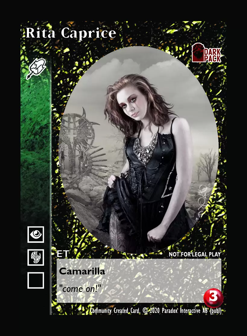 Rita Caprice - Custom Card - Black Chantry Productions | VTES Community ...