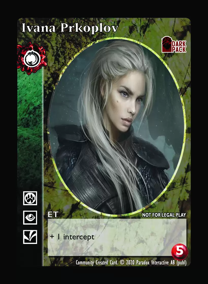 Ivana Prkoplov - Custom Card - Black Chantry Productions | VTES ...