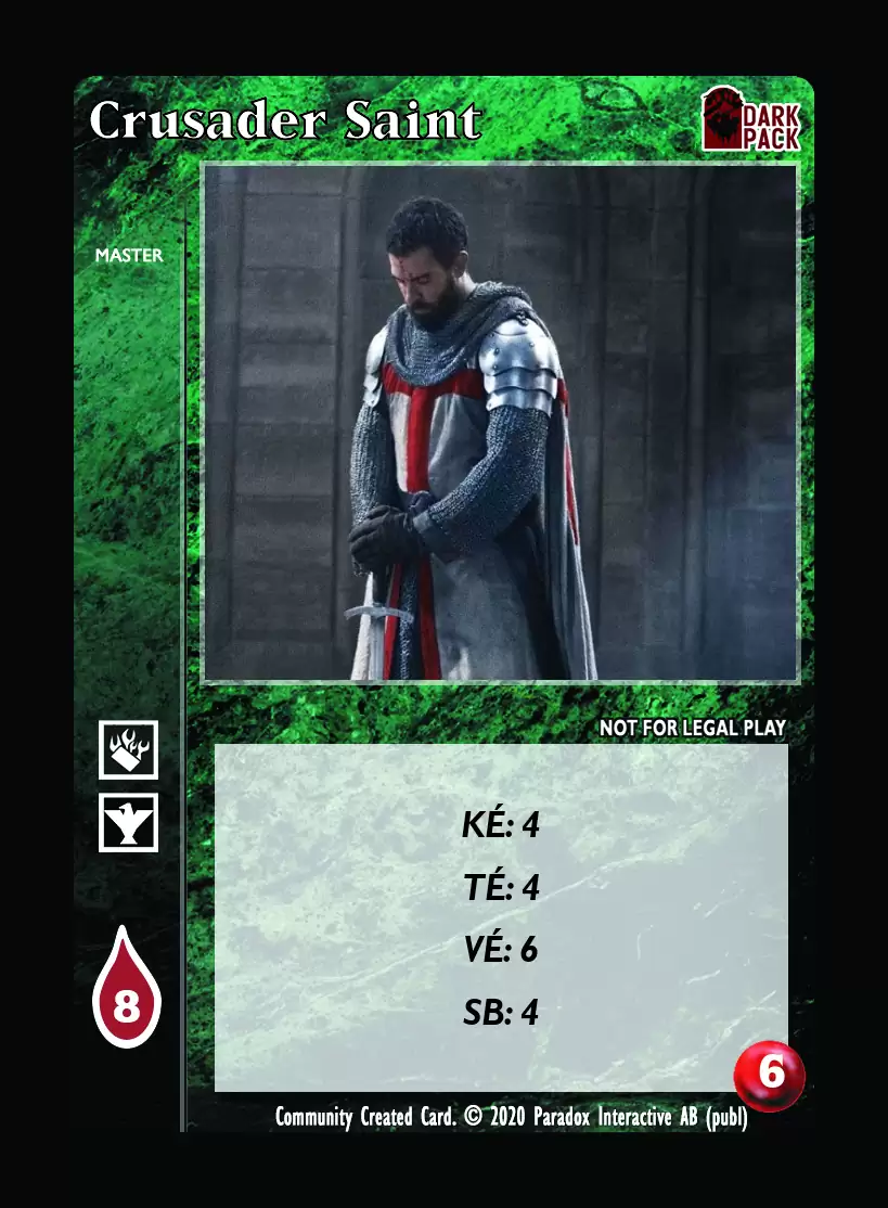Crusader Saint - Custom Card - Black Chantry Productions | VTES ...