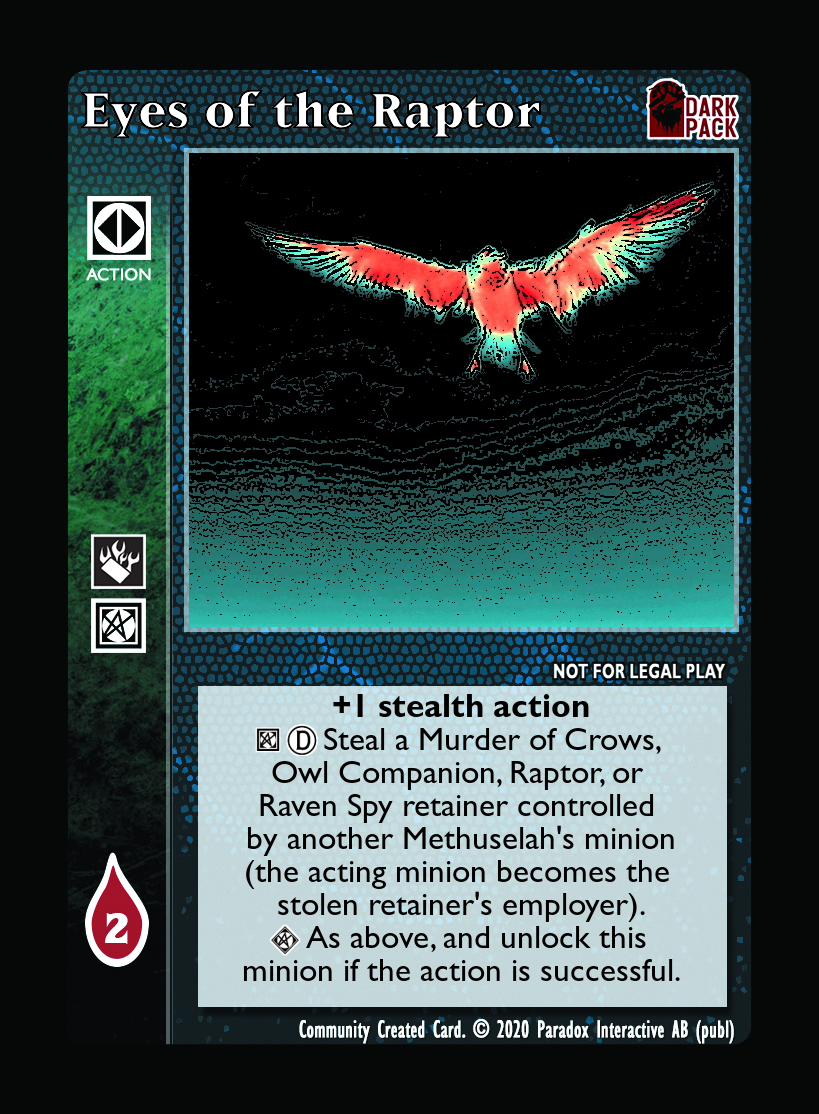 Eyes Of The Raptor - Custom Card - Black Chantry Productions | VTES ...
